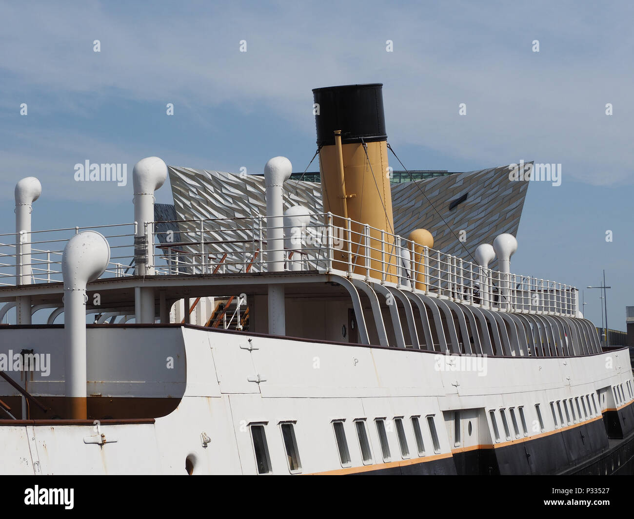 BELFAST, UK - CIRCA JUNE 2018: SS Nomadic tender ship of the White Star ...