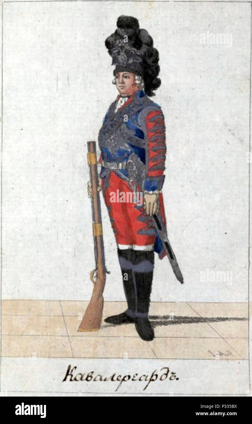 08 Representation of the Uniforms of the Russian Imperial Army Stock ...