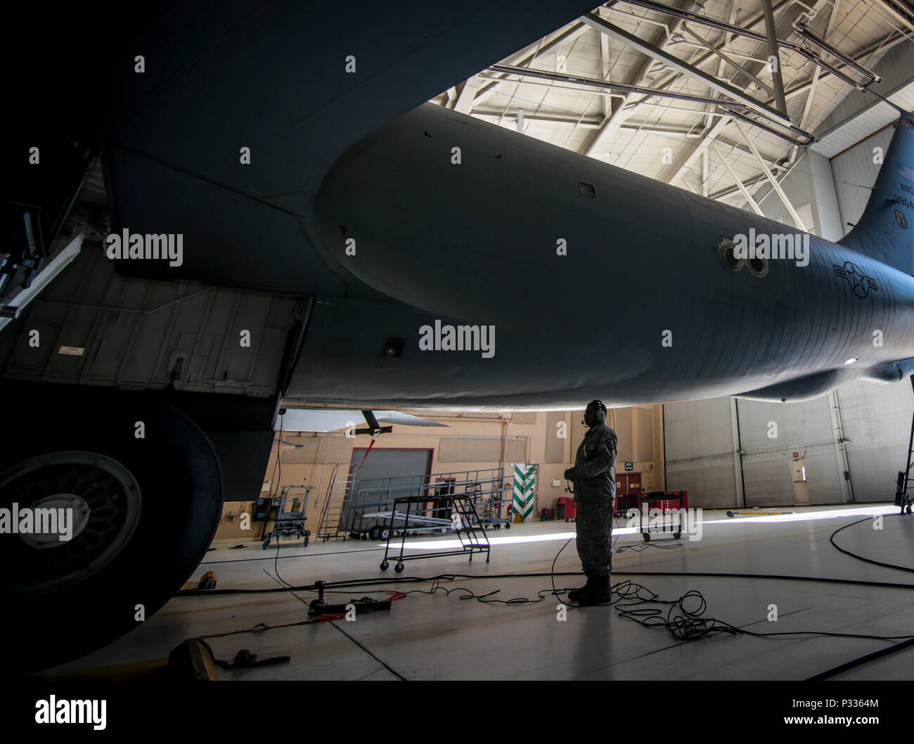 U.S. Air Force Master Sgt. Anthony Steele, a KC-135 Stratotanker crew ...