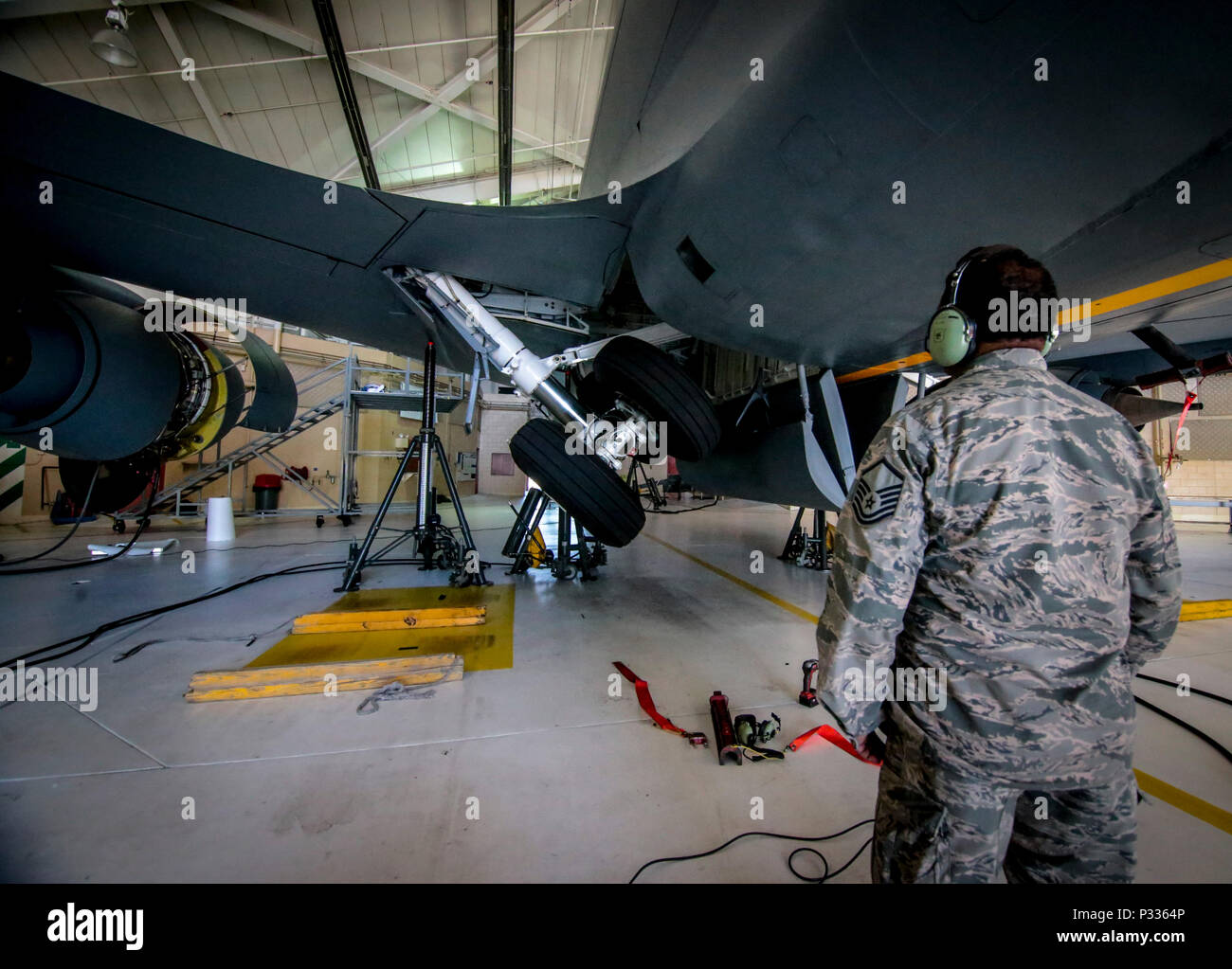 U.S. Air Force Master Sgt. Anthony Steele, a KC-135 Stratotanker crew ...