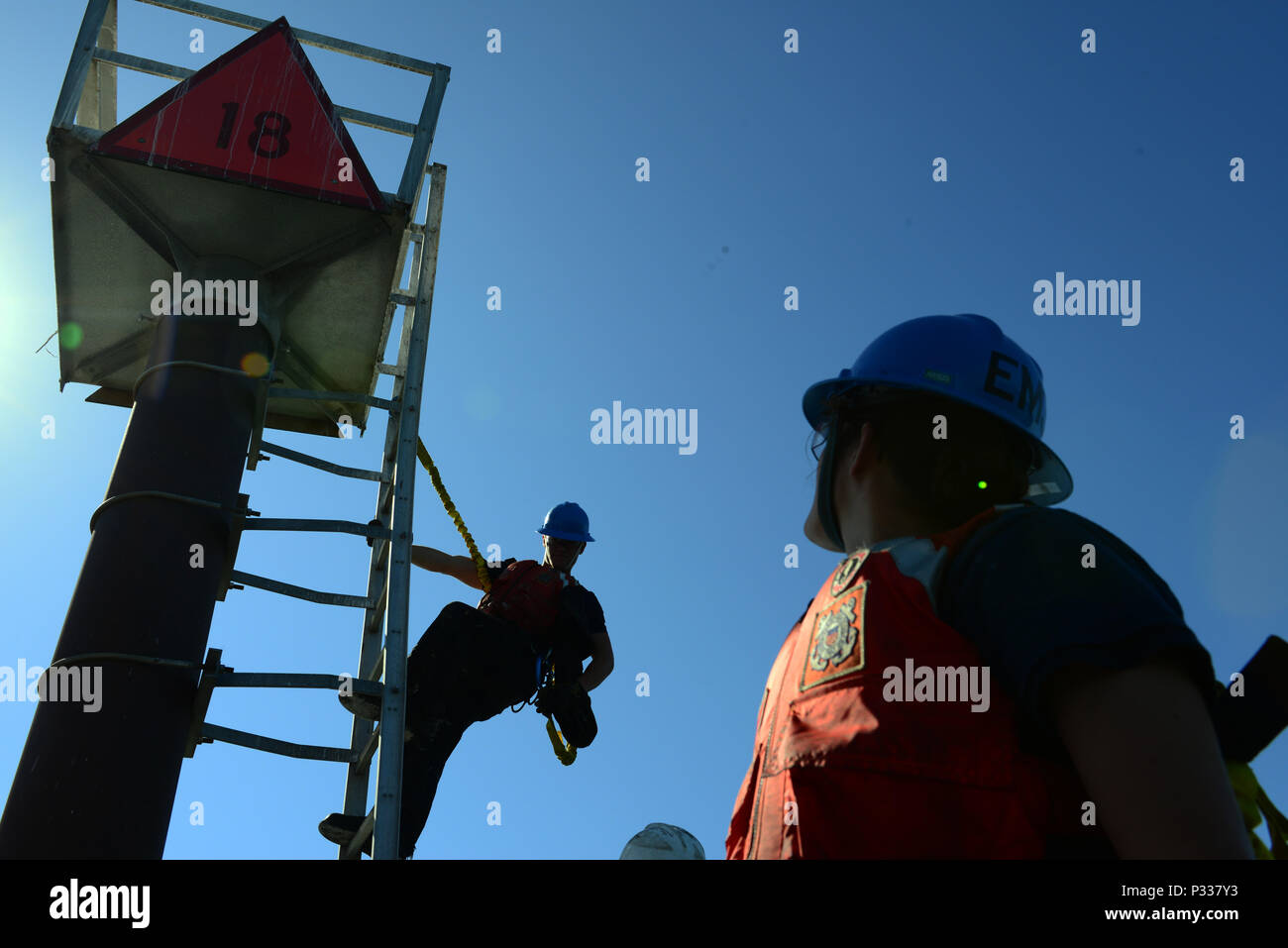 Fixed service ladder hi-res stock photography and images - Alamy