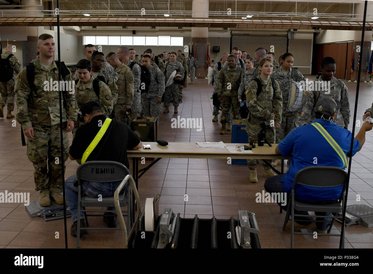 U.S. Soldiers assigned to the 38th Infantry Division, Indiana Army ...