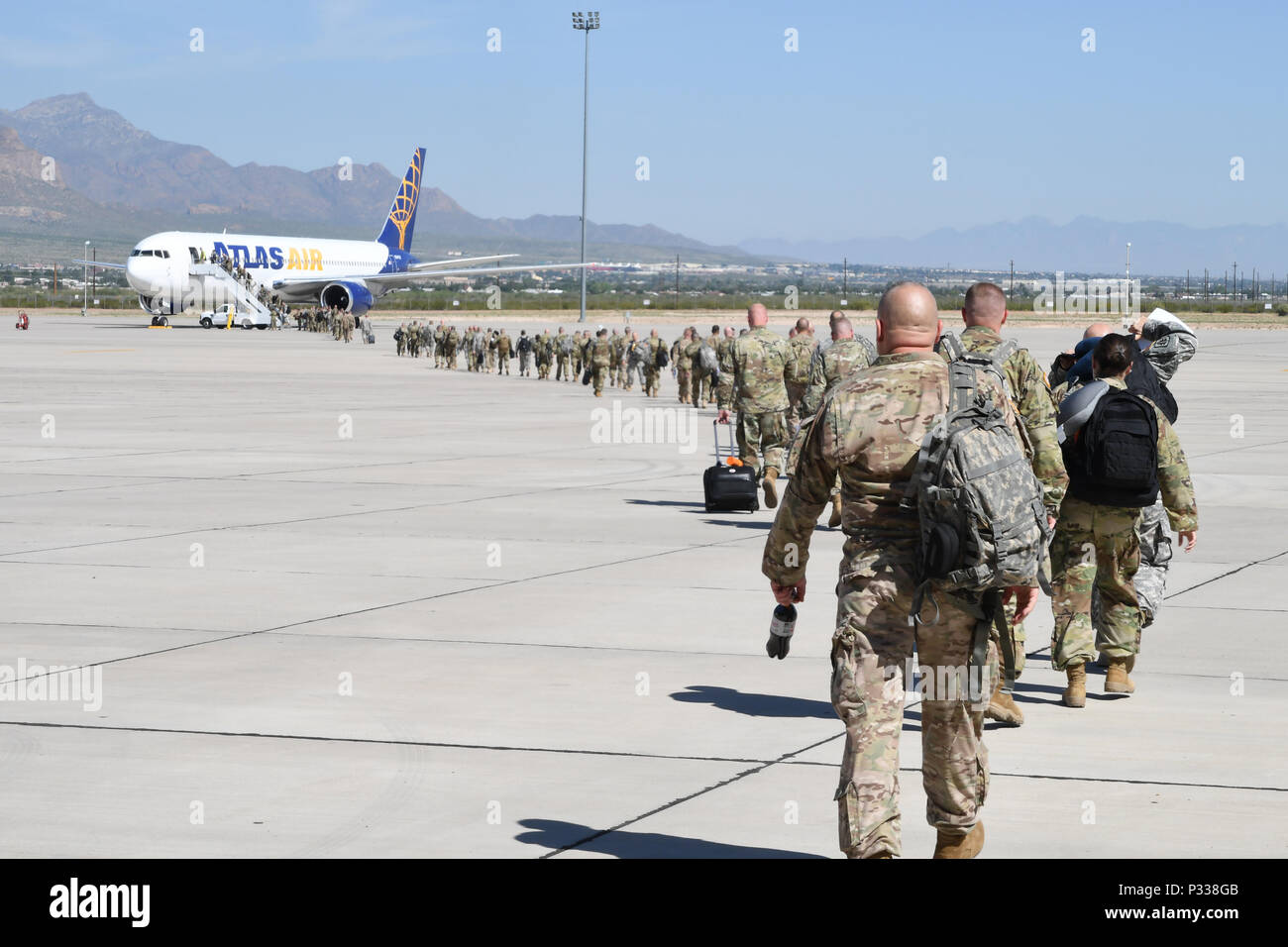 U.S. Soldiers assigned to the 38th Infantry Division, Indiana Army ...