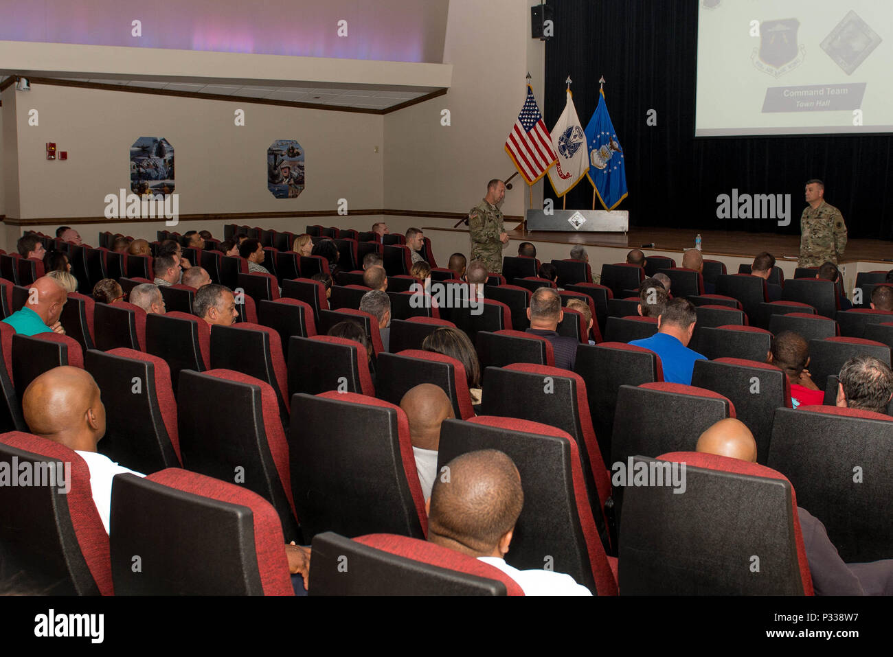 U.S. Army Col. Ralph Clayton III, 733rd Mission Support Group commander ...