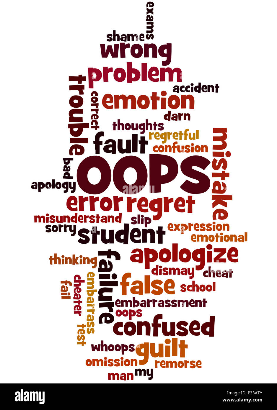 OOPS, word cloud concept on white background Stock Photo - Alamy
