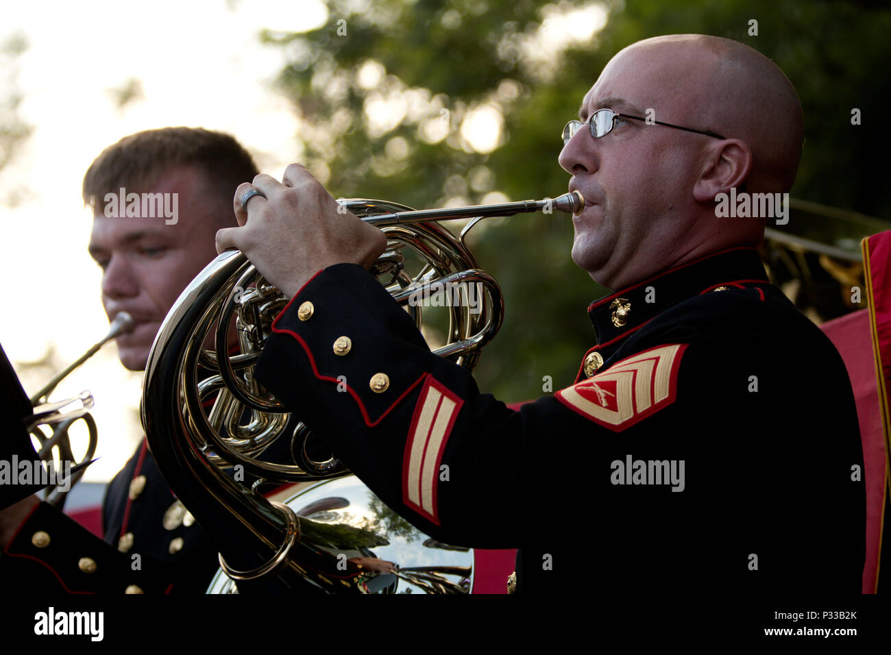U.S. Marine Corps Staff Sgt. Stephan Way with Marine Band San Diego ...