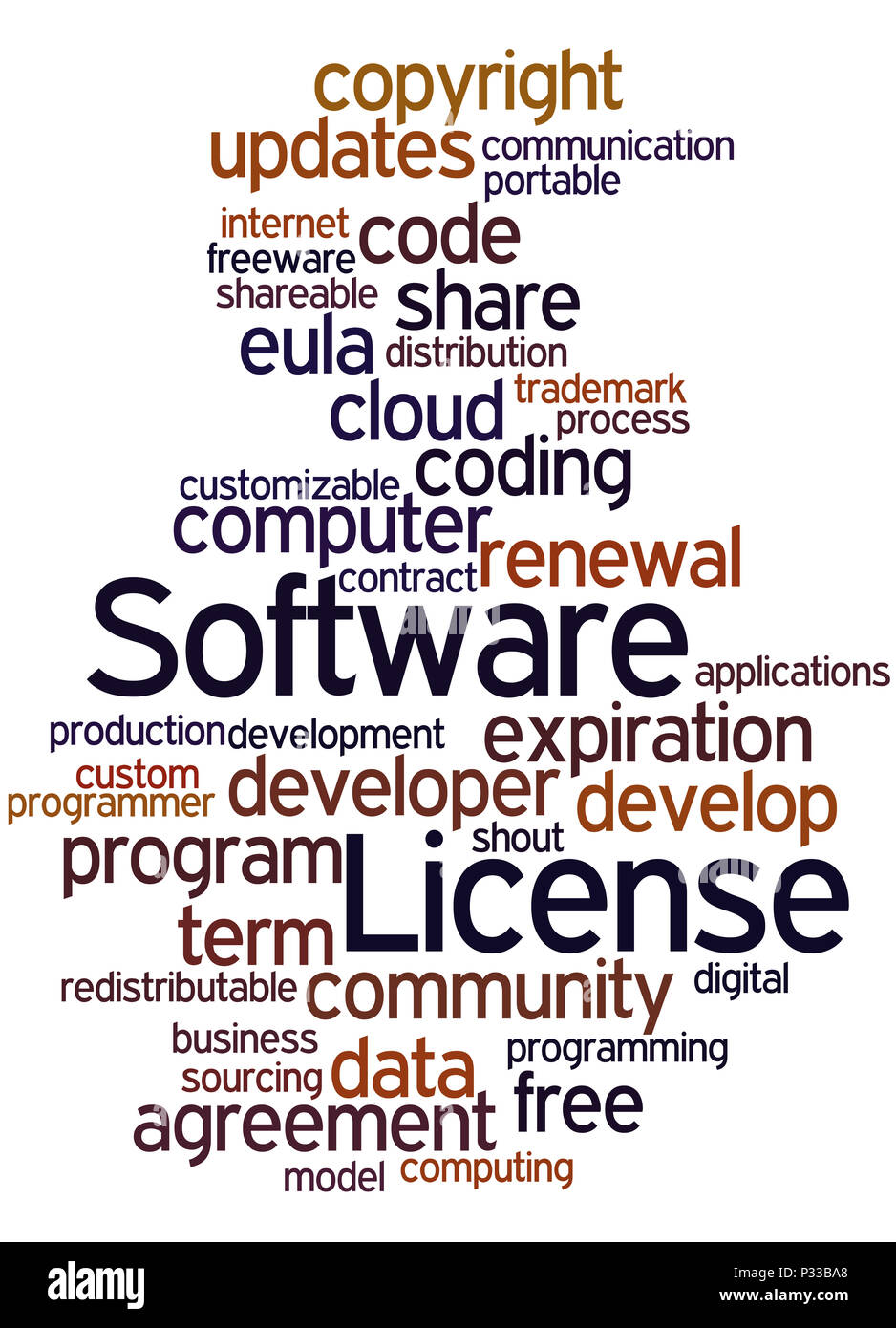 Software license Cut Out Stock Images & Pictures - Alamy