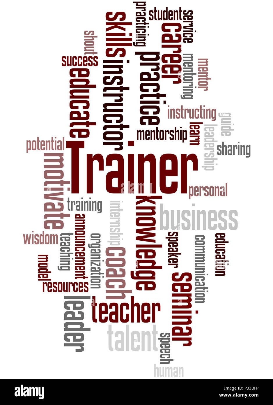 Trainer word hi-res stock photography and images - Alamy