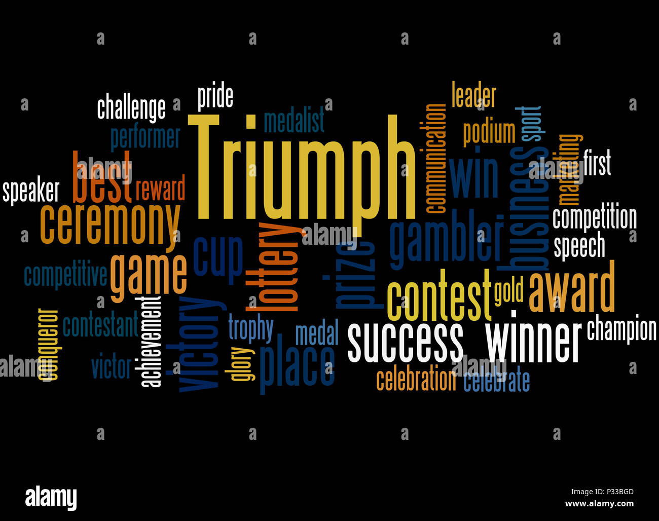 Triumph word hi-res stock photography and images - Alamy