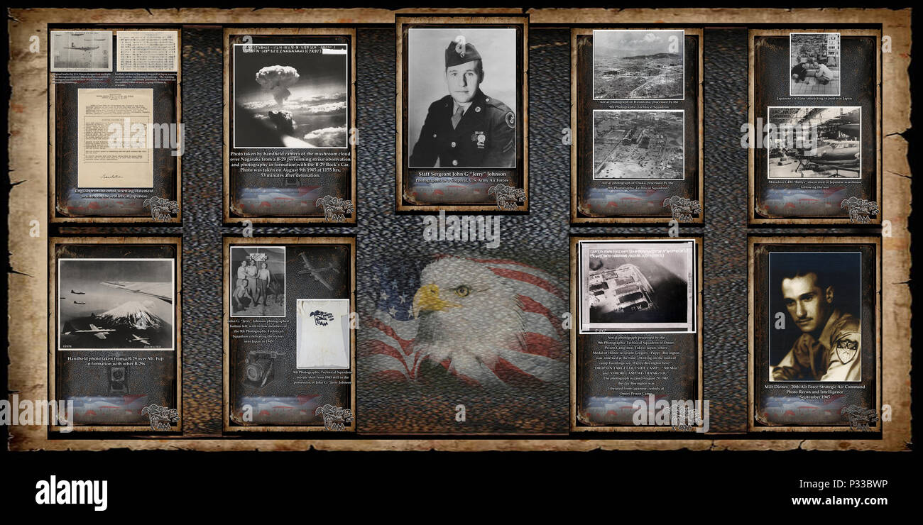 This electronic layout depicts the career of a WWII U.S. Army Air Force ...