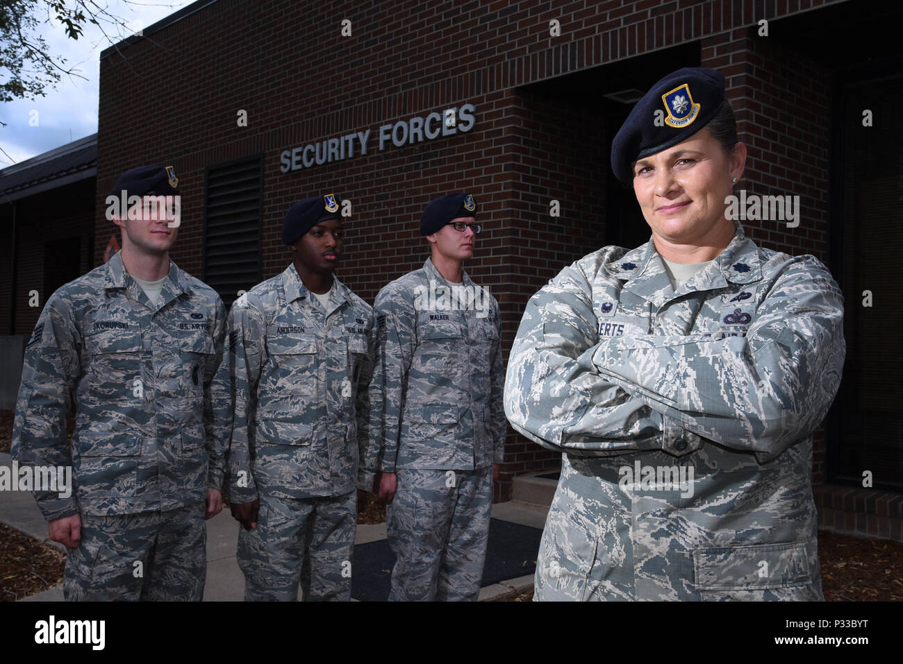Lt. Col. Nicole Roberts, 21st Security Forces Squadron commander ...
