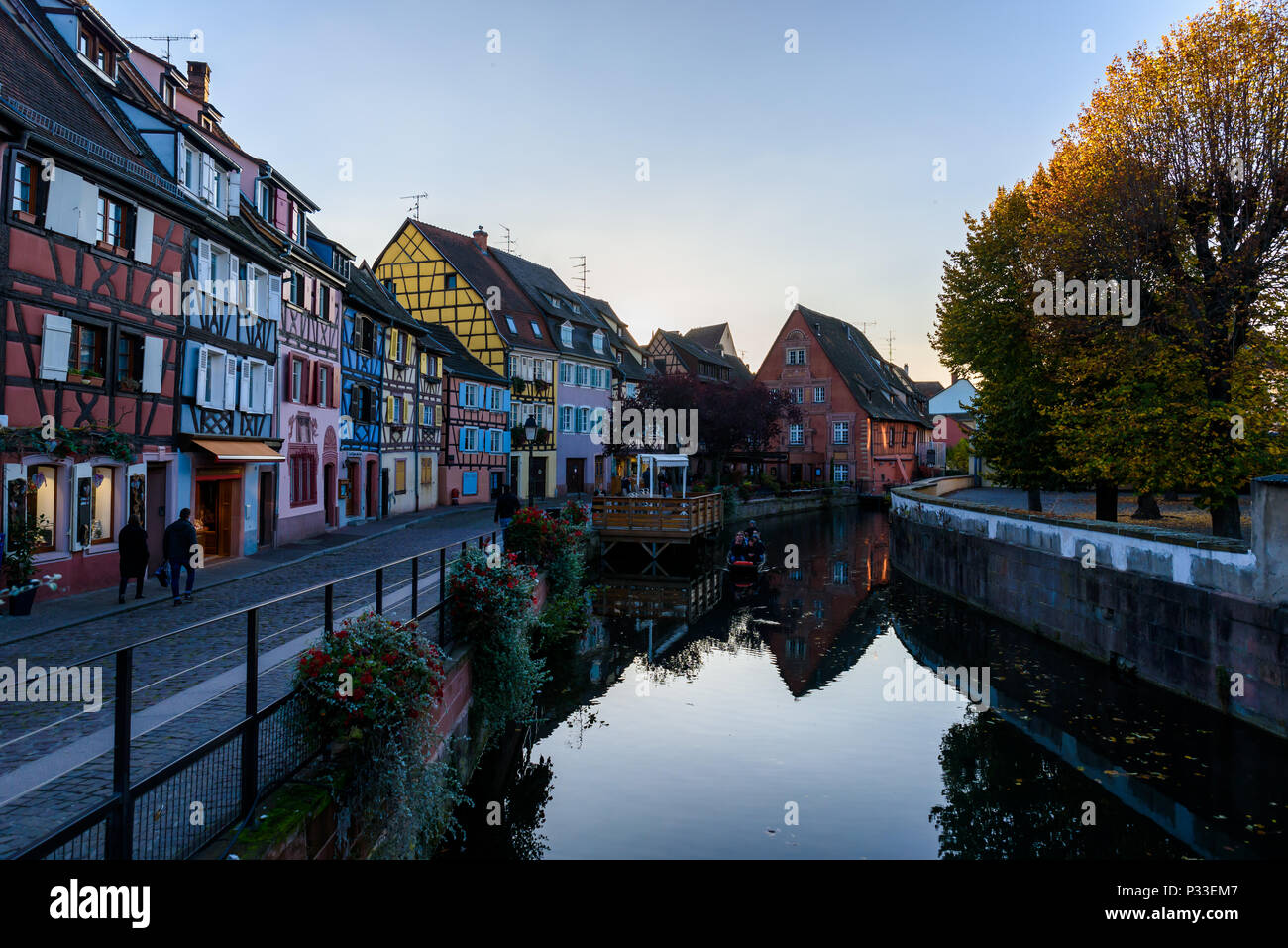 Beautiful view of the historic town of Colmar, also known as Little ...