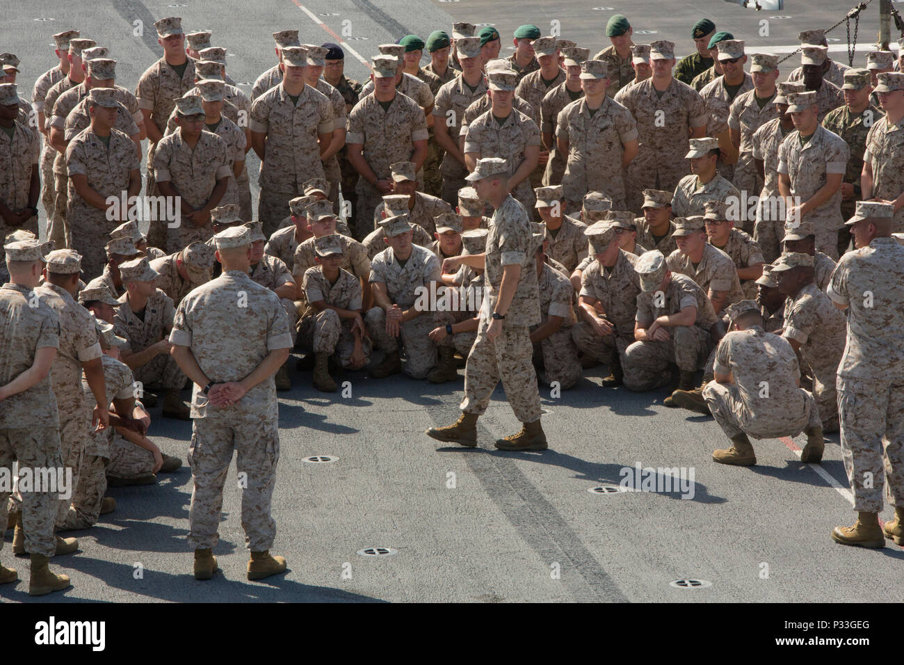 U.S. Marine Corps Brig. Gen. Robert F. Castellvi, commanding general ...