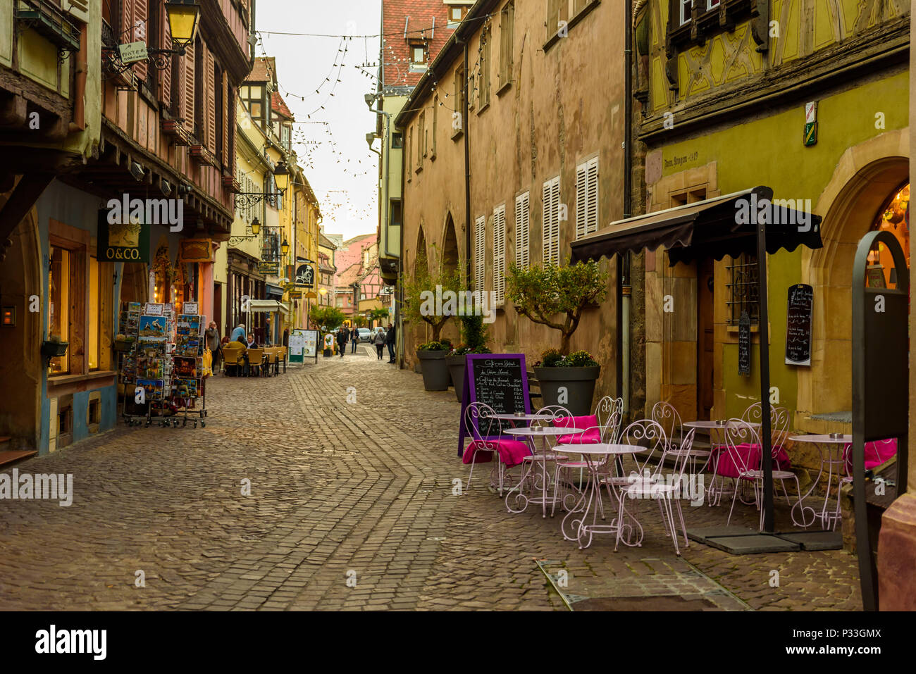 Beautiful view of the historic town of Colmar, also known as Little ...