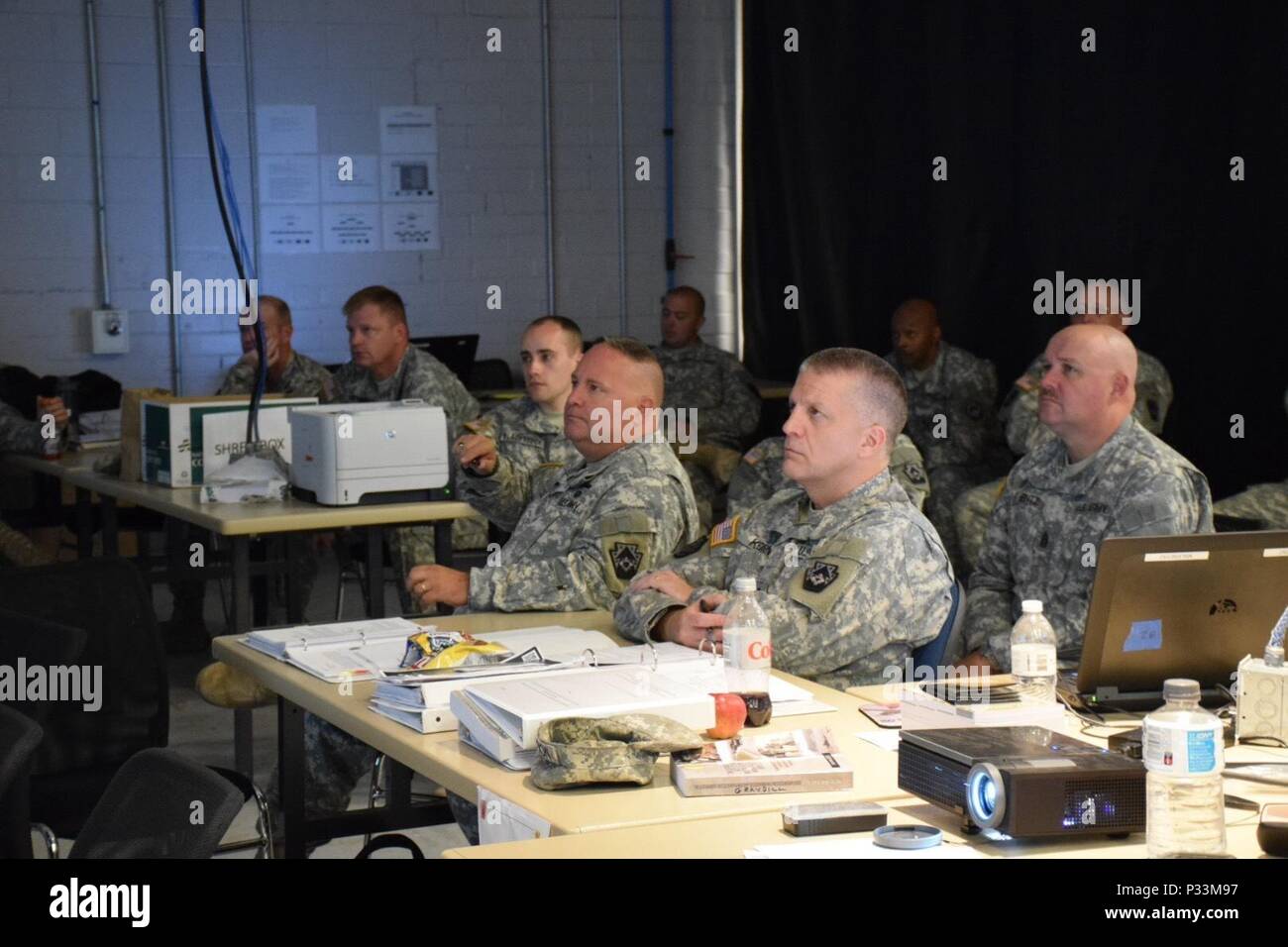 Leadership from the 728th Combat Sustainment Support Battalion, 213th ...