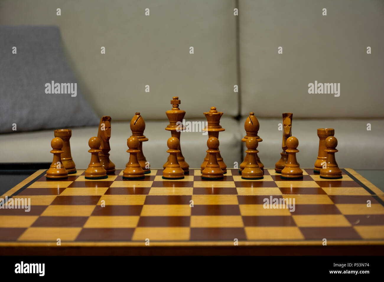 Chess board with pieces hi-res stock photography and images - Alamy
