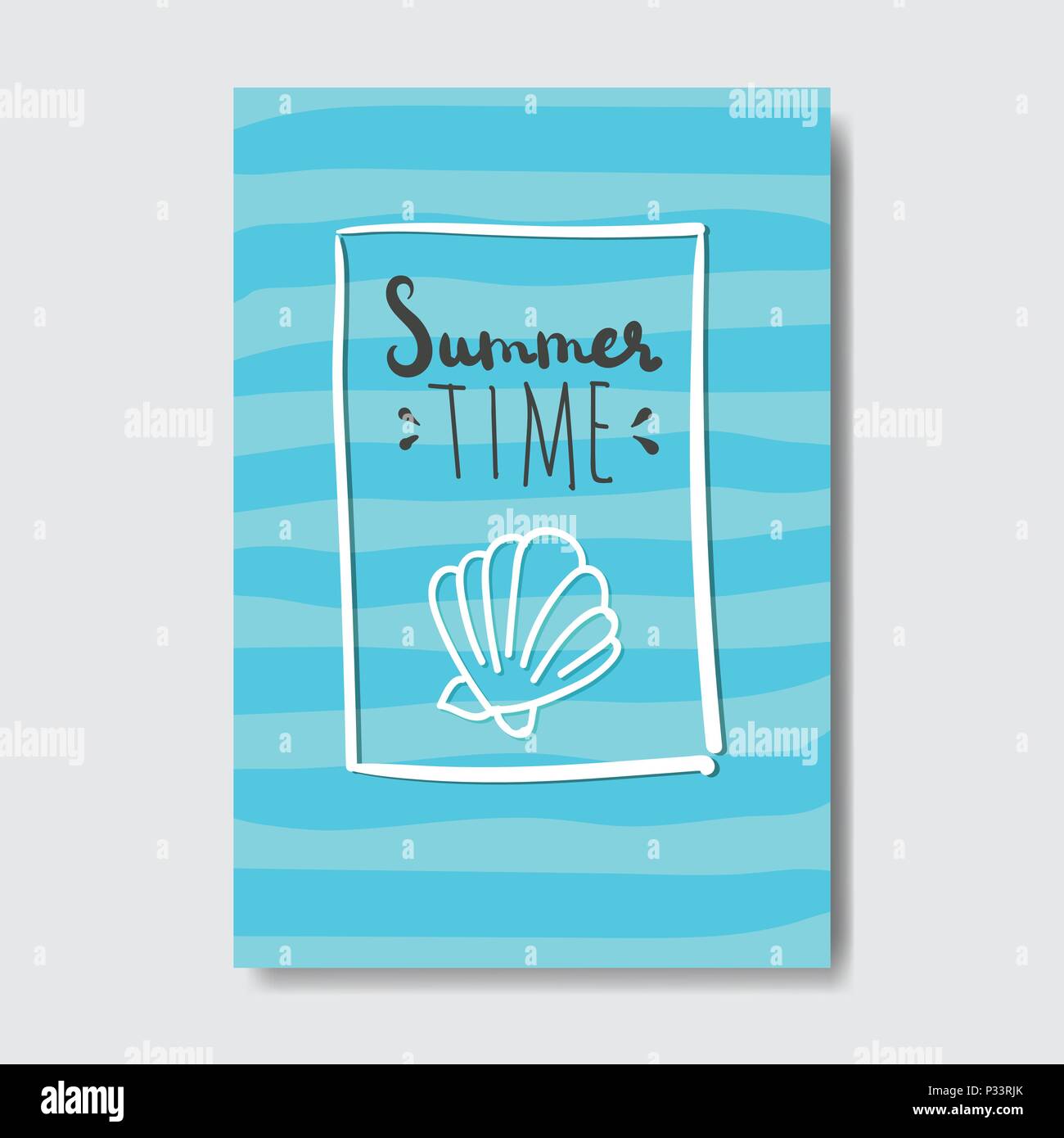 summer time badge Isolated Typographic Design Label. Season Holidays ...