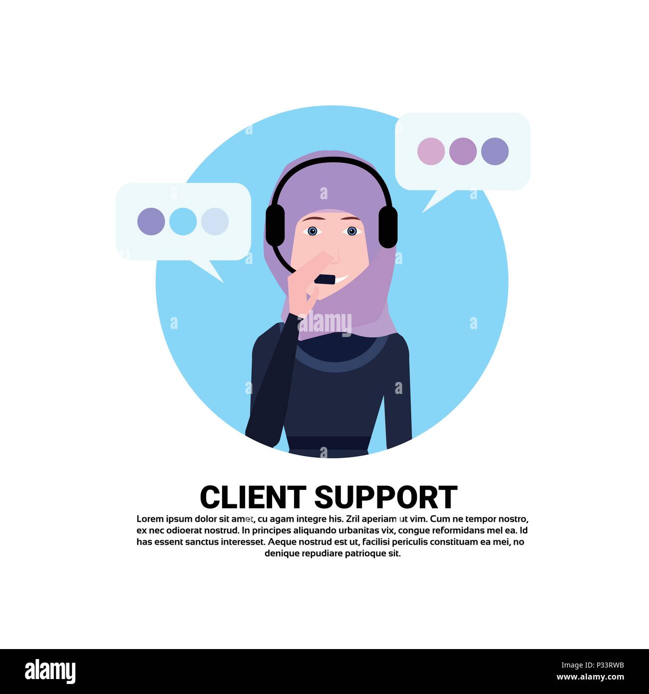 Muslim support Stock Vector Images - Alamy