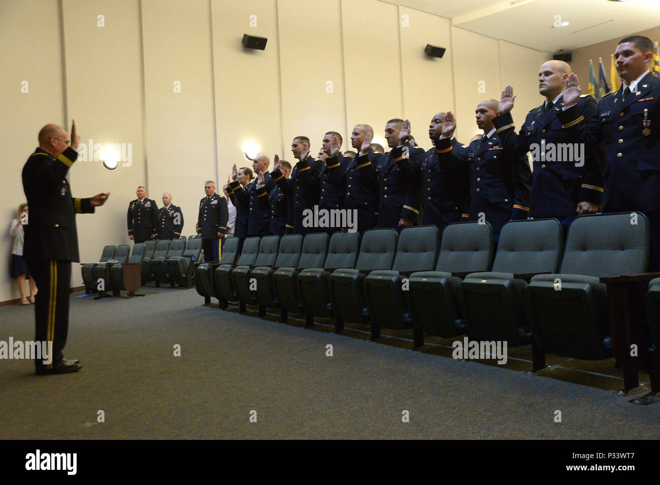 Army ocs national guard officers hi-res stock photography and images ...