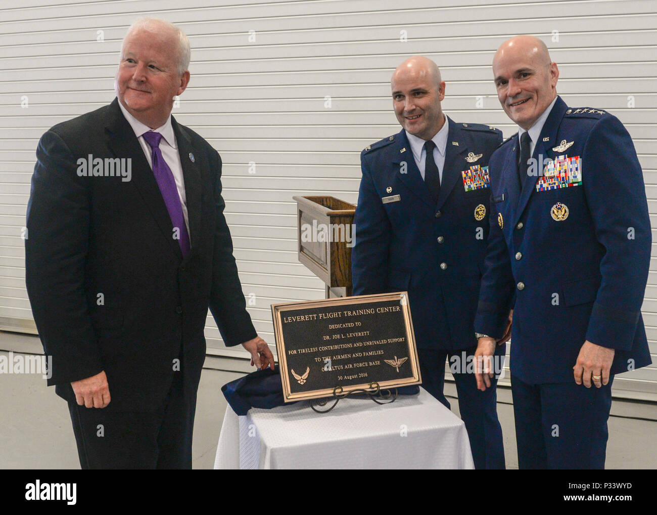 Dr. Joe Leverett, Chairman of the Altus Military Affairs Committee ...