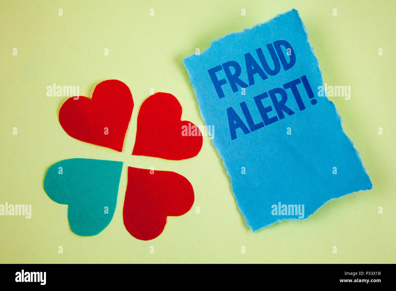 Handwriting texts writing Fraud Alert Motivational Call. Concept ...