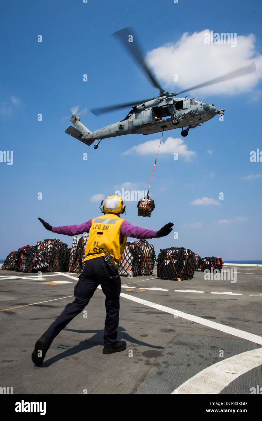 ABOARD USS GREEN BAY (LPD-20), At sea, (Aug. 31, 2016) – Petty Officer ...