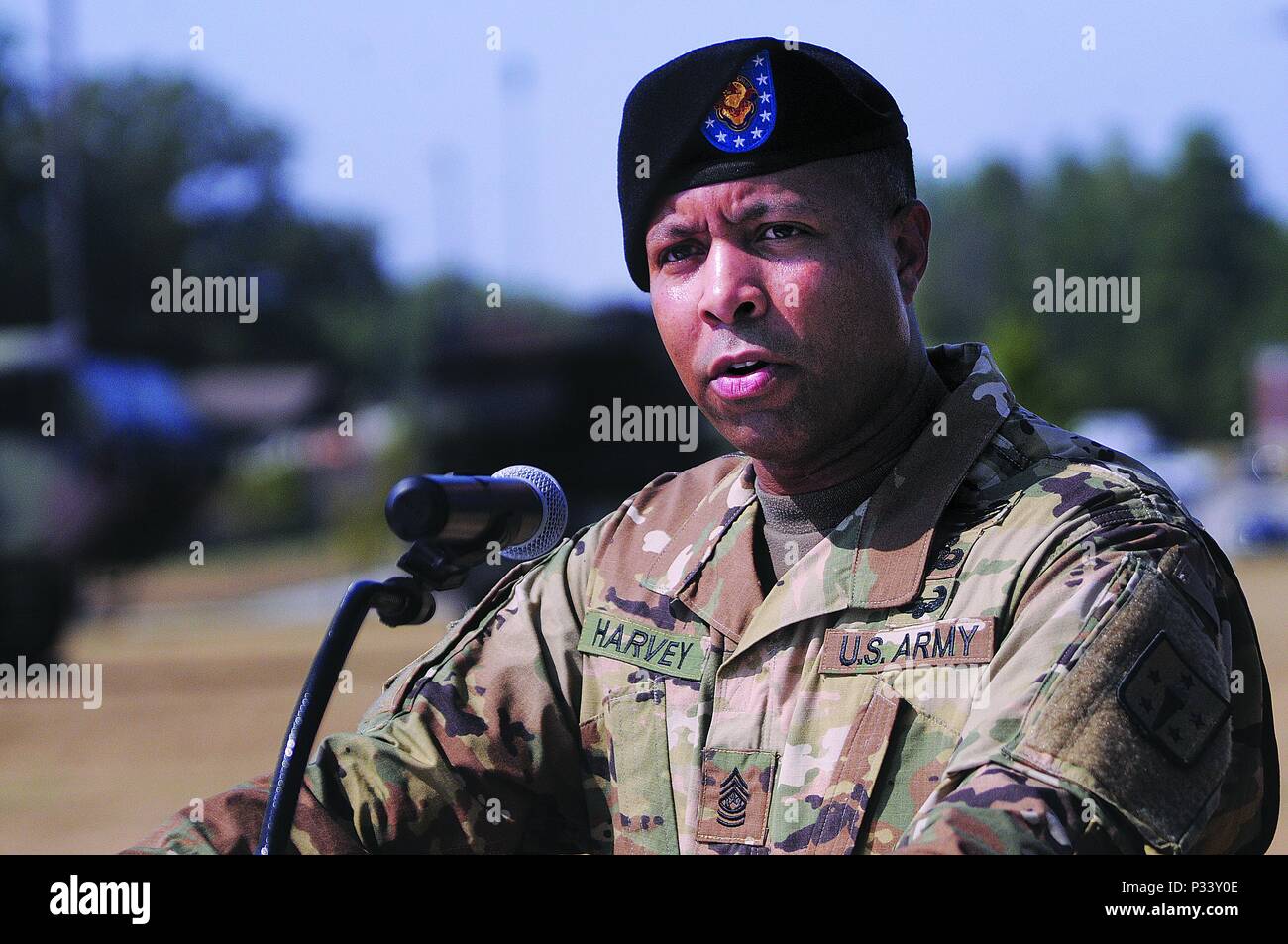 Command Sgt. Maj. Gabriel Harvey, incoming CSM, 59th Ordnance Brigade ...