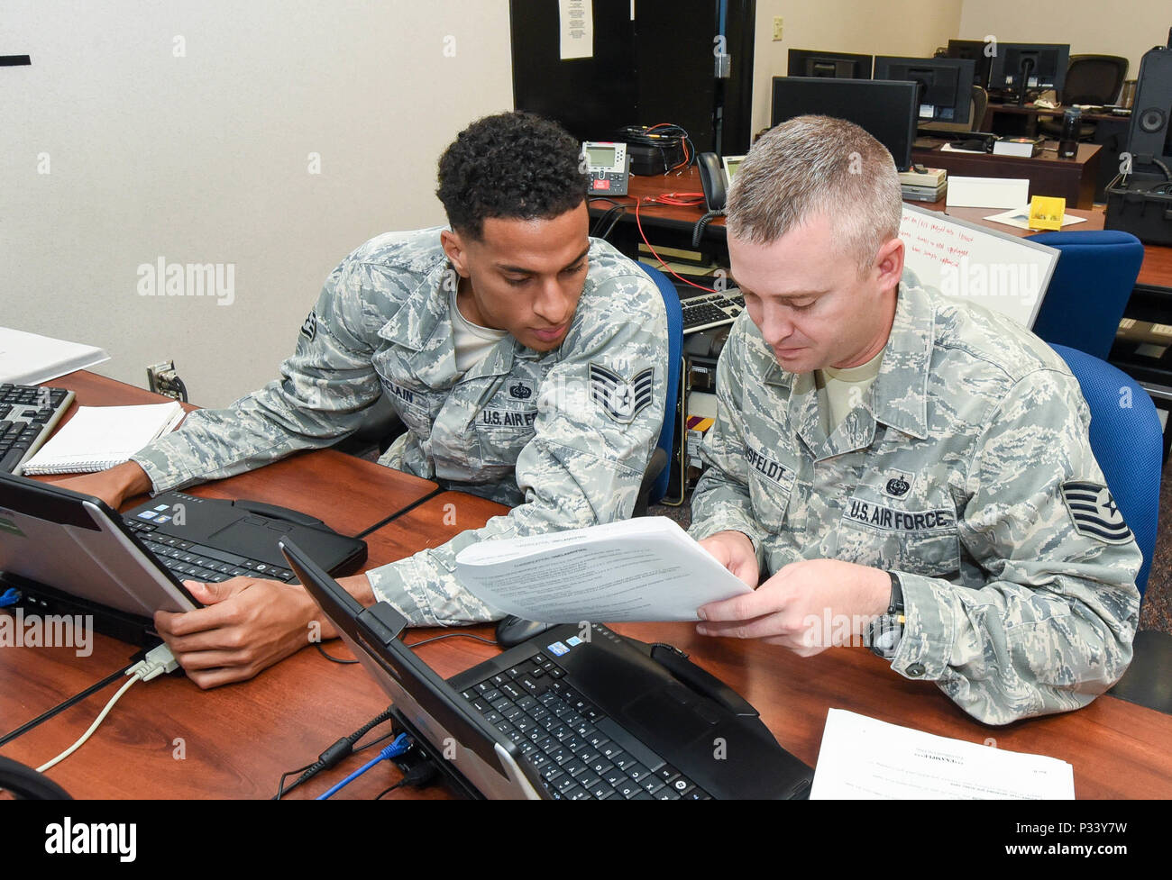 Staff Sgt. Robin McClain (left), 621st Contingency Response Support ...