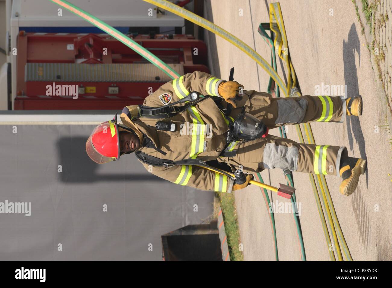 U.S. Army Pfc. Nalijah Caudle, a firefighter (12M military occupational ...
