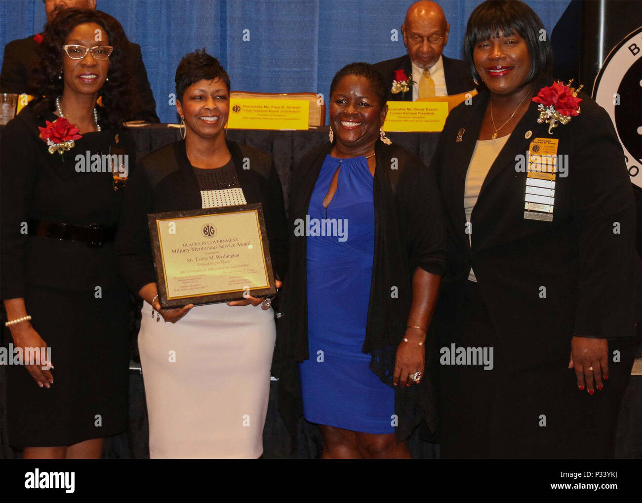 (Left to right) B. Faye Stewart, Evette Washington, Denise Roberts and The Honorable Darlene ...