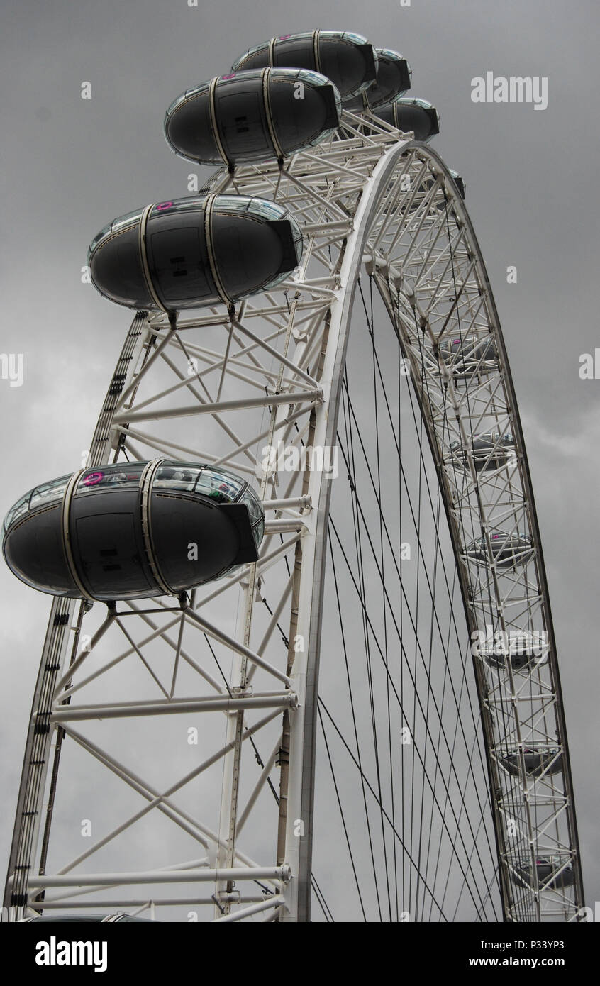 London Eye from the ground. London, England, United Kingdom Stock Photo ...