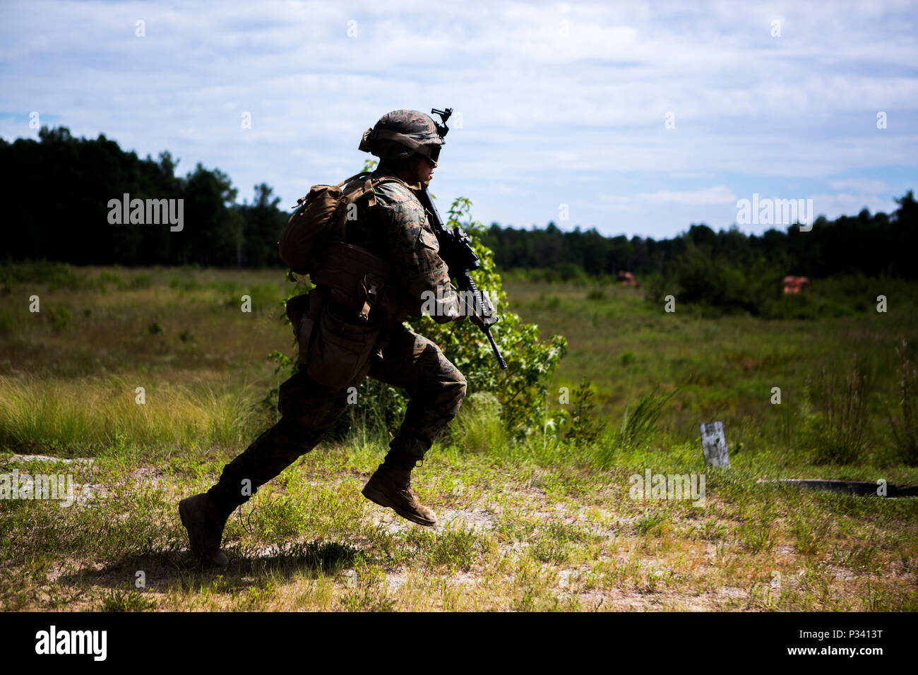 A U.S. Marine with 2nd Light Armored Reconnaissance Battalion, Bravo ...