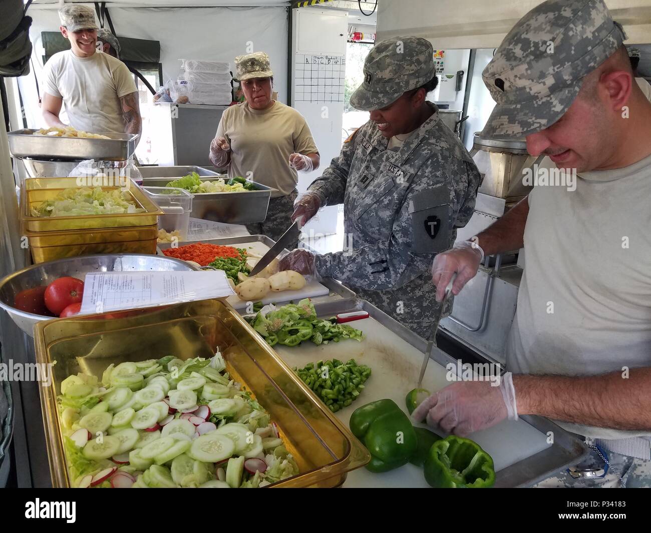 Texas Army National Guard Capt. Rita C. Miller, commander, Echo Company ...