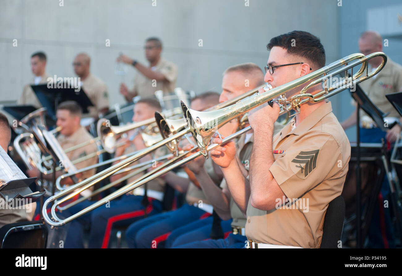 U.S. Marine Corps Sgt. Josh Mariani with the Marine Corps Base Quantico ...