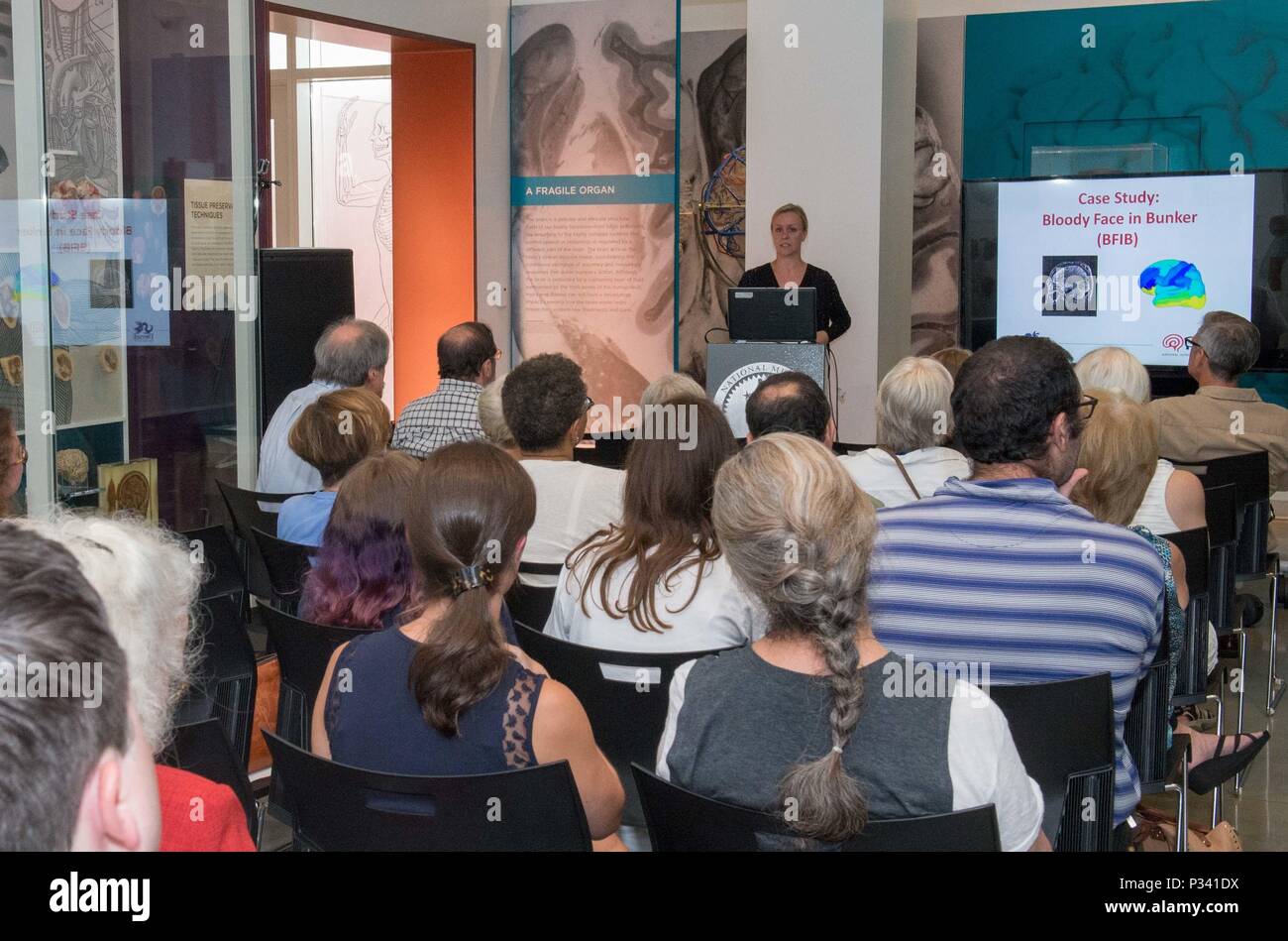 Description: August 2016 Science Cafe. Caption: Melissa Walker, Art ...