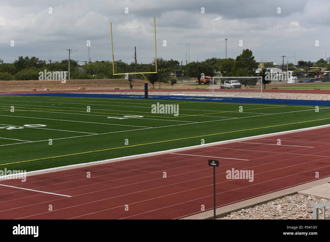 Goodfellow Air Force Base replaces football field turf Aug. 12 through ...