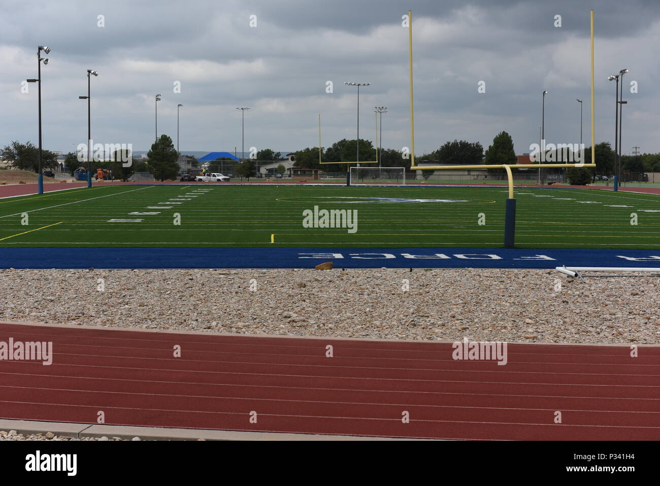Goodfellow Air Force Base replaces football field turf Aug. 12 through ...