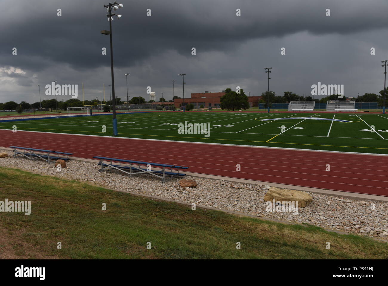 Goodfellow Air Force Base replaces football field turf Aug. 12 through ...