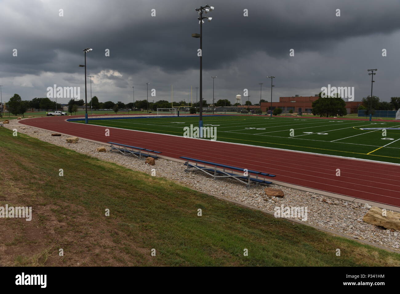 Goodfellow Air Force Base replaces football field turf Aug. 12 through ...