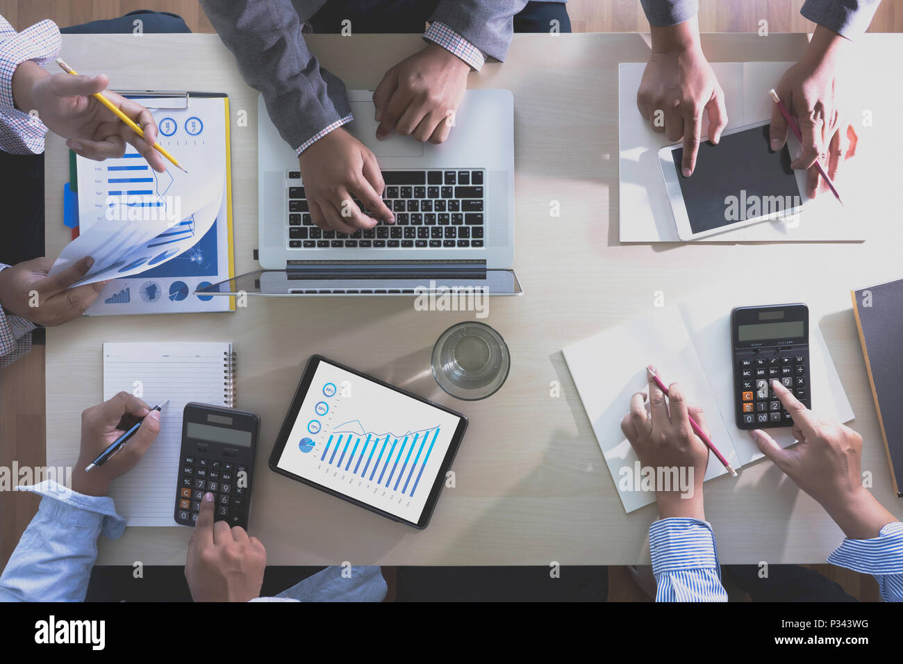 Business Ideas Meeting Design Discussion Marketing Analysis Stock Photo ...