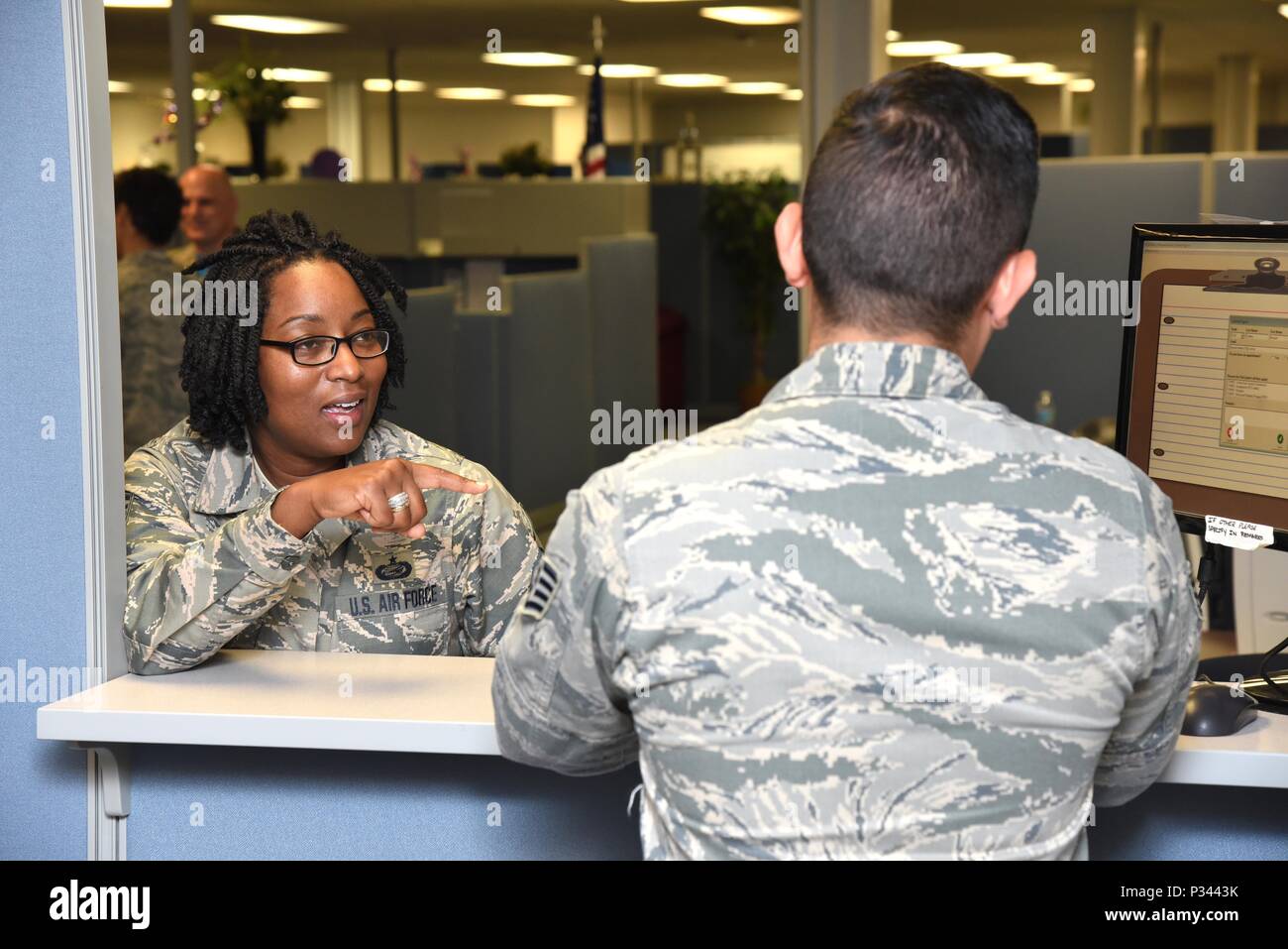 Master Sgt. Deborah McLean, 403rd Force Support Squadron noncommissioned officer in charge ...