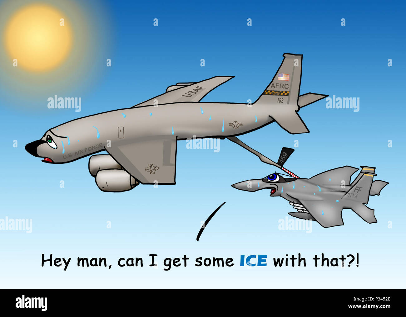 U.S. Air Force graphic illustration of a 459th Air Refueling Wing KC ...