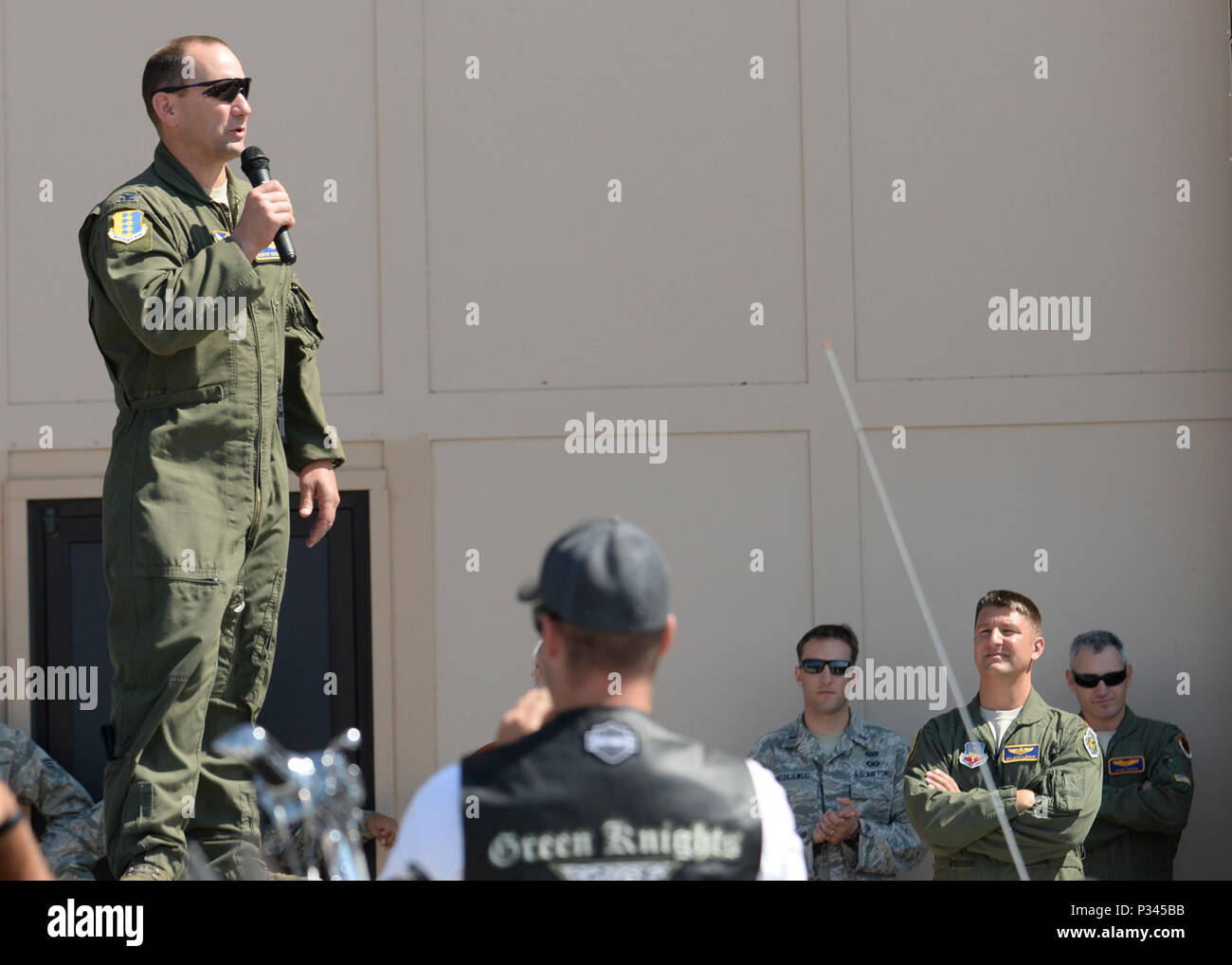Col. Gentry Boswell, 28th Bomb Wing commander, kicks off the 16th ...