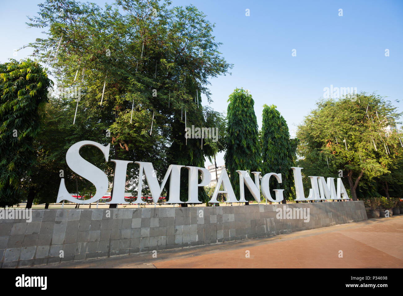 View of Simpang Lima square, Semarang, Indonesia Stock Photo - Alamy