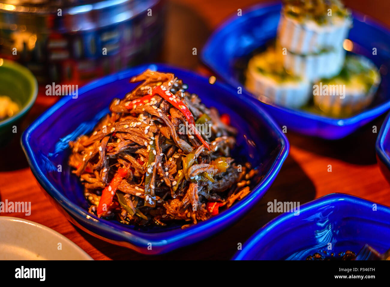 Assortment of Classic Northern China Cold Appetisers in fine-dining ...