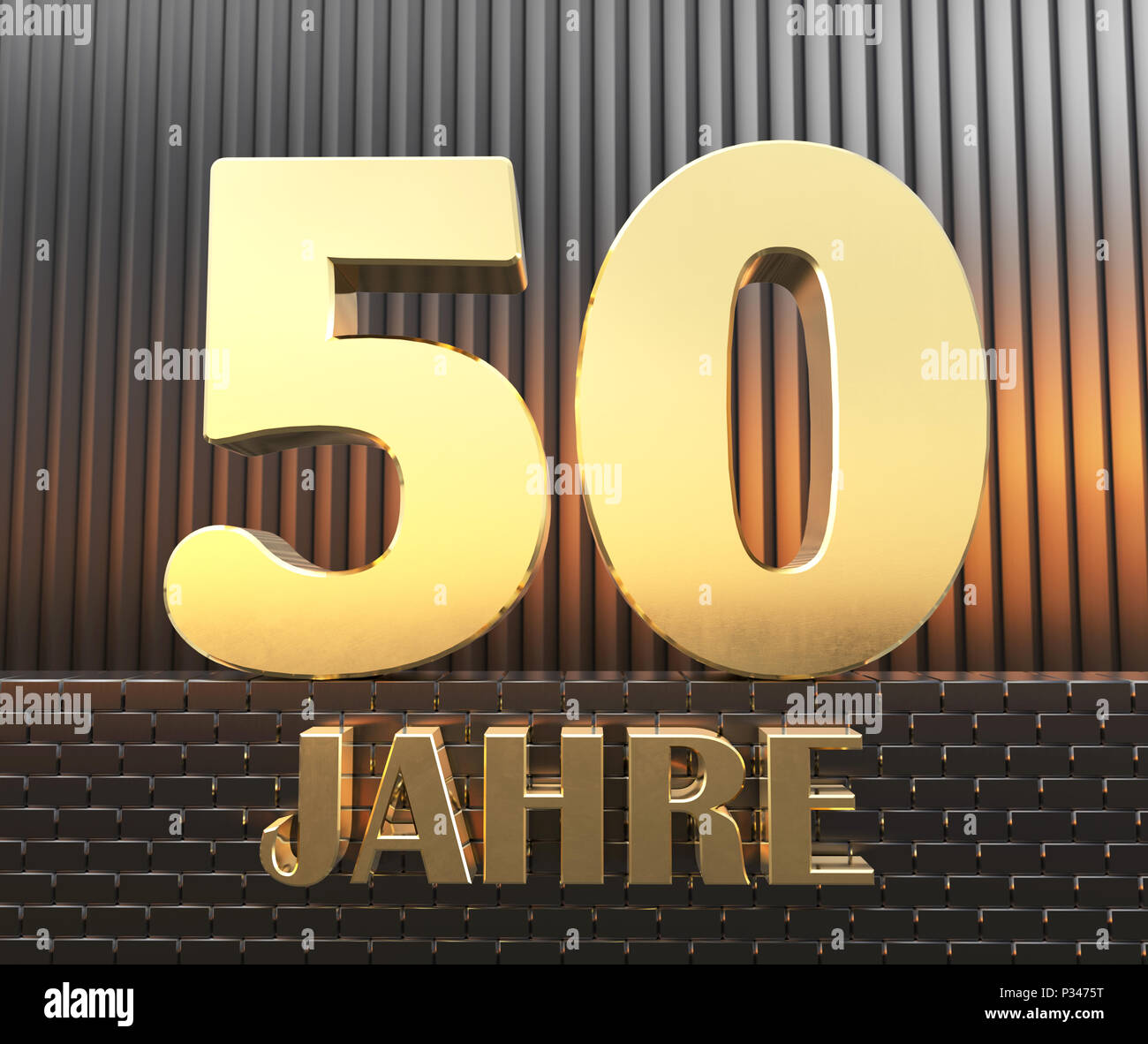 50 years anniversary golden label hi-res stock photography and images ...