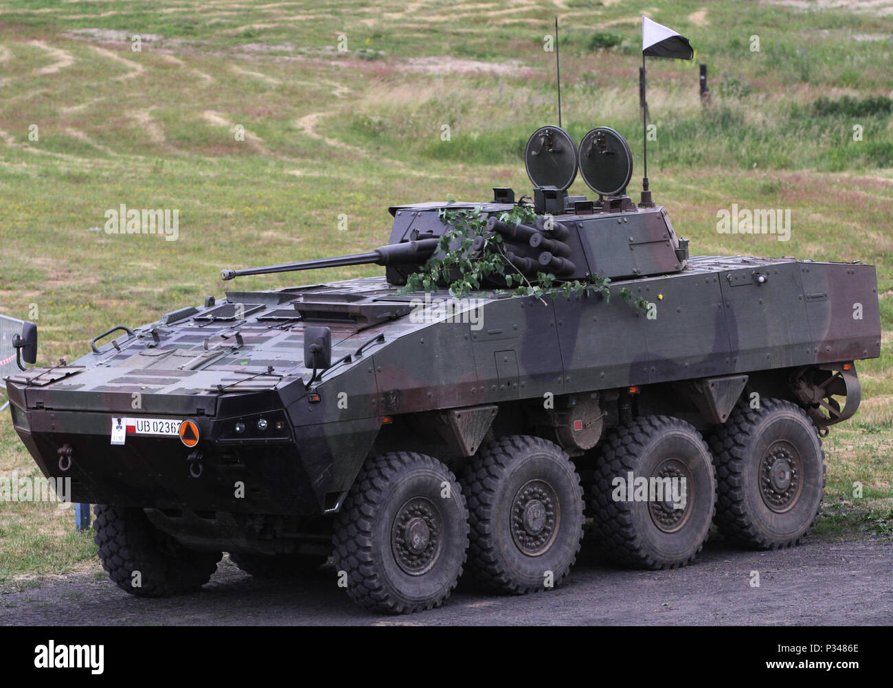 A Polish army Kolowy Transporter Opancerzony Rosomak, or “KTO Wolverine ...