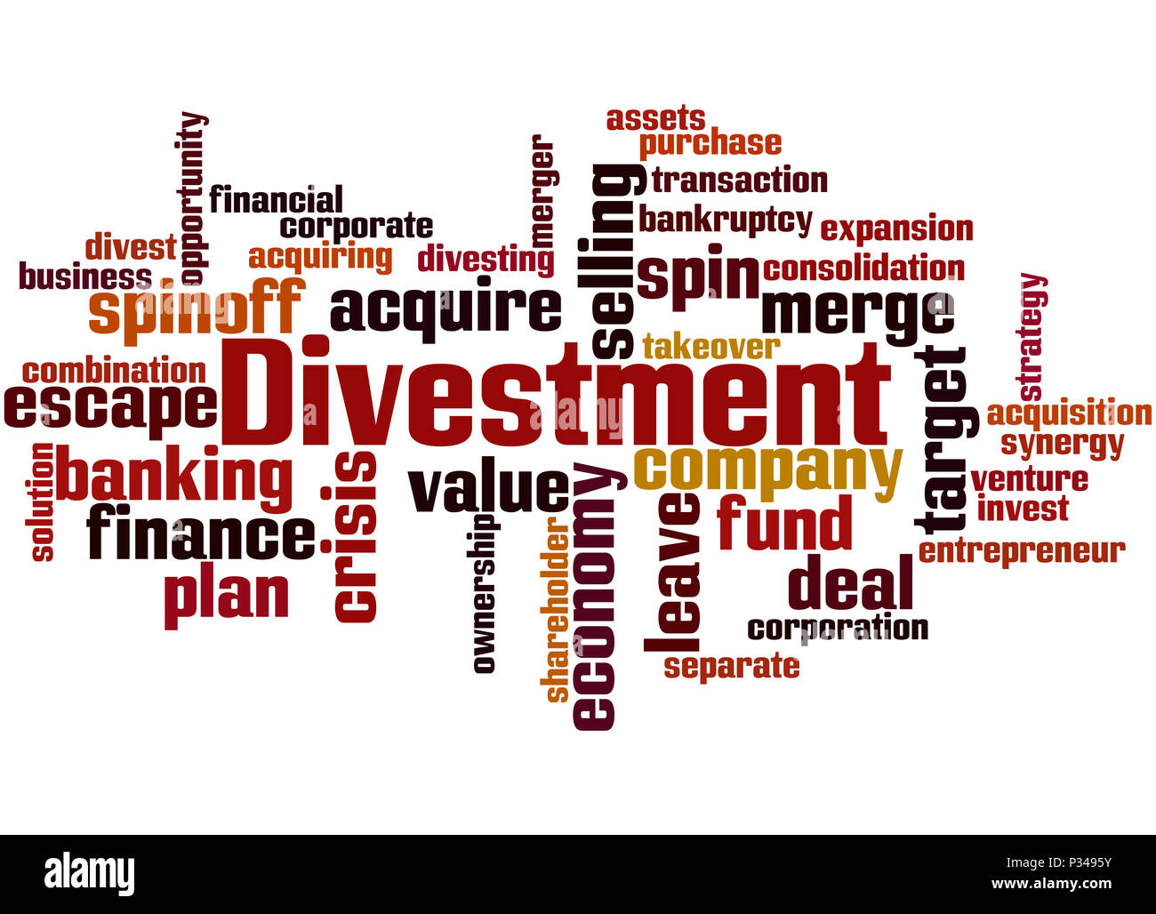 Divestment, word cloud concept on white background Stock Photo - Alamy