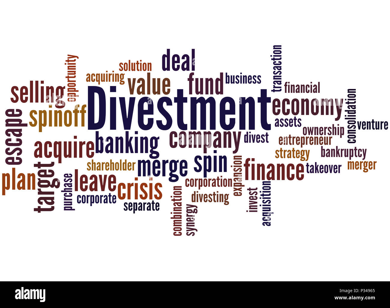 Divestment, word cloud concept on white background Stock Photo - Alamy