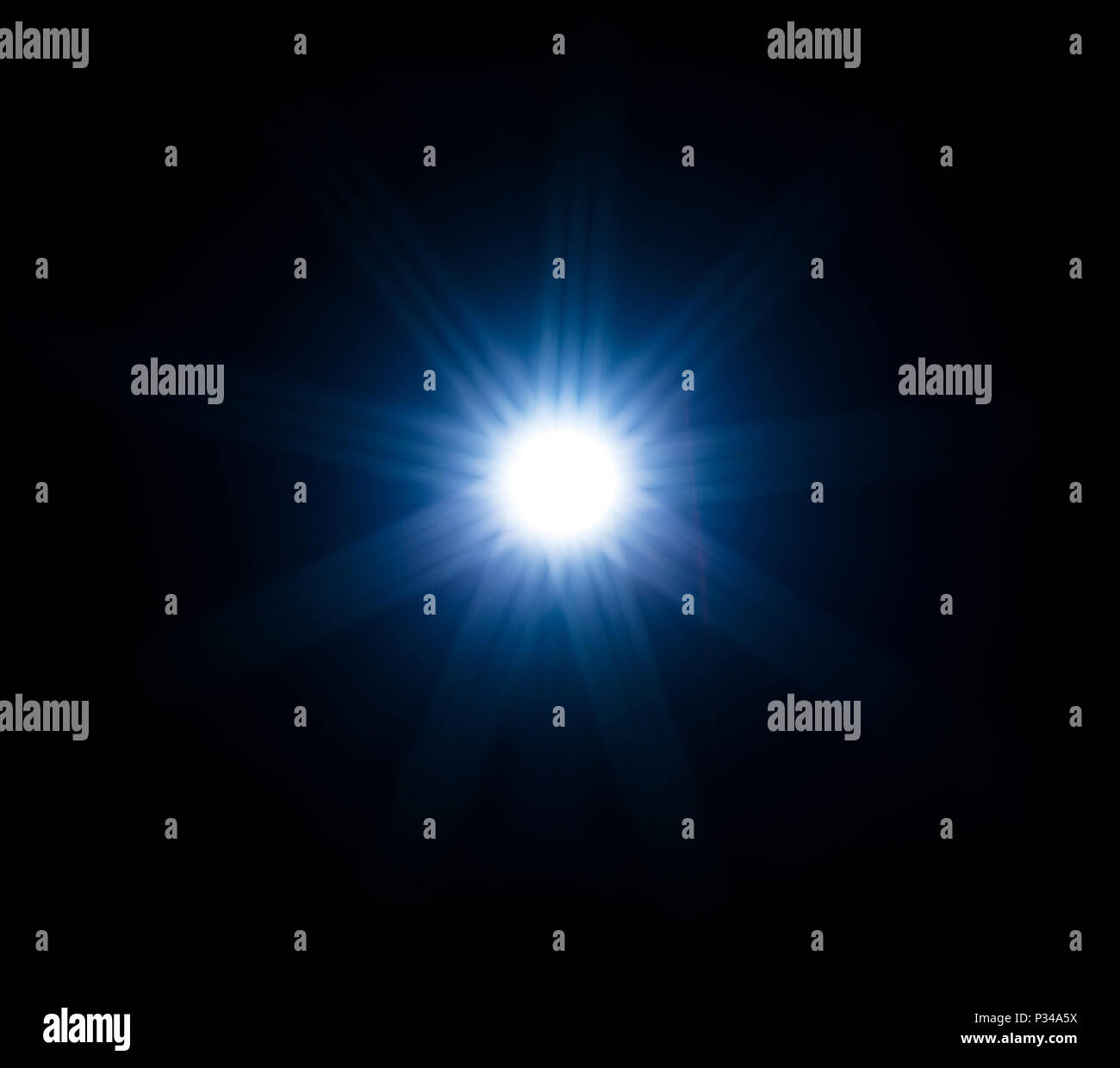 Abstract light flare isolated on black background Stock Photo - Alamy